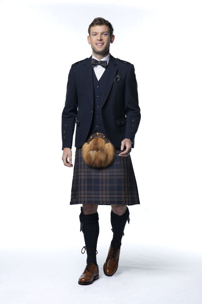 Arran Navy Tweed Kilt Outfit – MacGregor and MacDuff